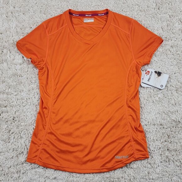 Marmot | Tops | Marmot Running Top Womens Medium Orange Race Kate Logo ...